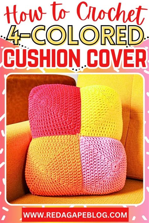 25 Easy Free Crochet Cushion Patterns Red Agape Blog