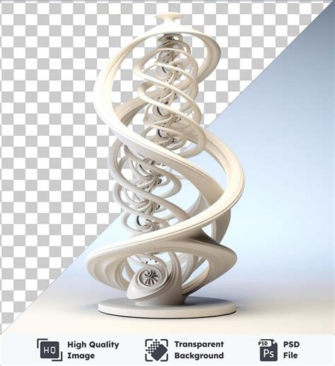 Fondo transparente psd fotográfico realista escultura cinética del