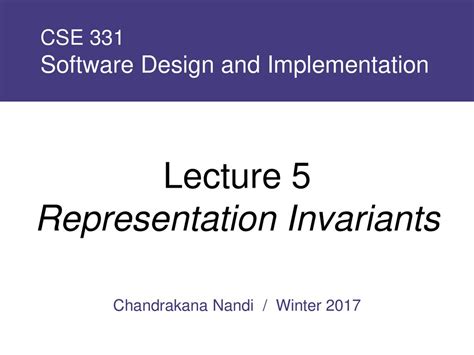 Cse 331 Software Design And Implementation Ppt Download