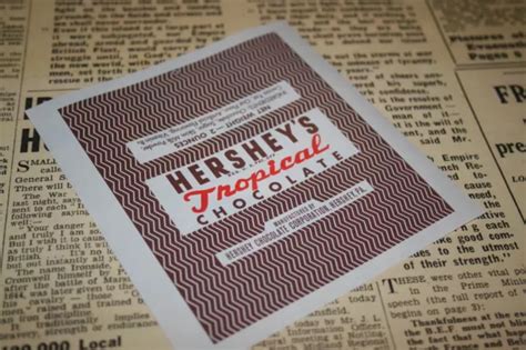 Ww2 Us Hershey Tropical Chocolate Bar Wrapper 3 Pack £2 00