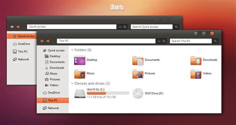Ubuntu Light And Dark Themes For Windows 10 Creators Update ~ Ubuntu Vibes