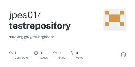 GitHub Jpea01 Testrepository Studying Git Github Gitbash