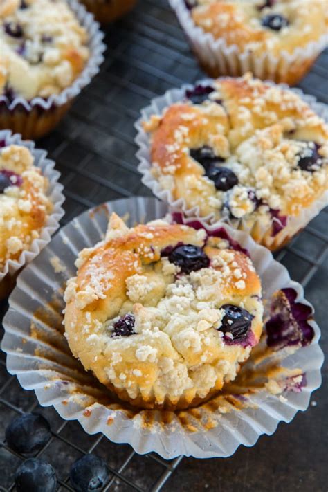 Bakery Style Blueberry Muffins Recipe Girl