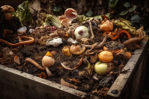 Premium Photo Closeup Of Composting Bin With Worms And Other