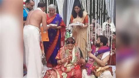 Finance Minister Nirmala Sitharamans Daughter Ties Knot In A Heartfelt