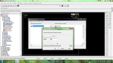 Ansys Transient Analysis Of Beam Youtube