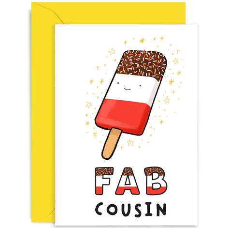 Fab Cousin Card Cousin Card Card For Her Happy Birthday Cousin
