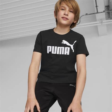 Camiseta Puma Essentials Ess Logo Tee B Infantil Em Promoção Centauro