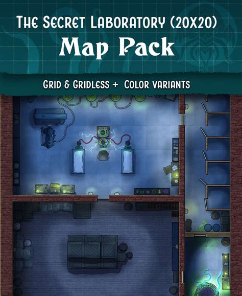 Mad Scientist S Secret Laboratory Battle Map X Miska S Maps Miska S Mythos Maps