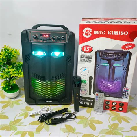 Jual Speaker Bluetooth Inch Qs Bonus Mic Karaoke Mic Kabel Remote Suara Bass