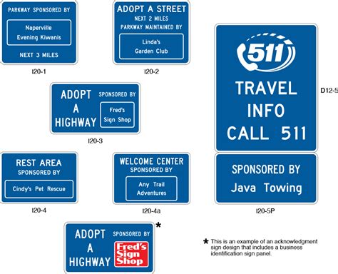 Acknowledgment Signs And Plaques I20 Series Upcodes
