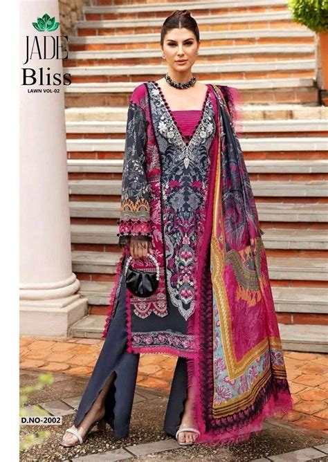 Bliss Vol 2 By Jade 201 To 208 Series Pure Cotton Print Pakistani Dresses
