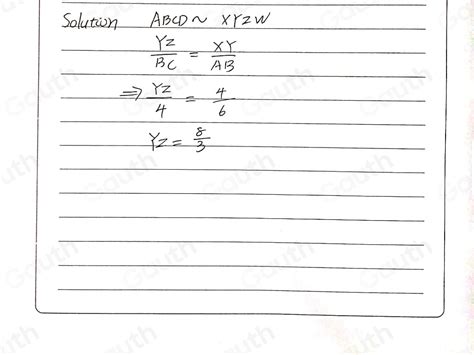 Solved In The Figure Quadrilaterals ABCD And XYZW Are Similar