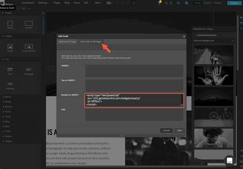 How To Install Widgets On Webydo Getsitecontrol