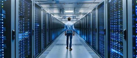 Premium Photo Cloud Computing Specialist In A Data Center