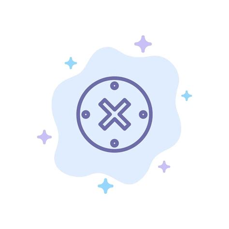 Close Cross Delete Cancel Blue Icon On Abstract Cloud Background 15532798 Vector Art At Vecteezy