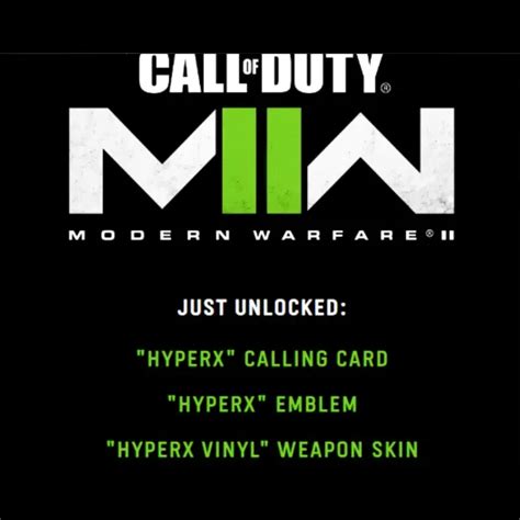 Code Hyperx In Game Items Call Of Duty Modern Warfare Ii Game