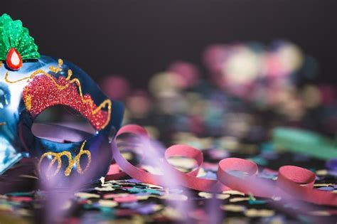 Free Photo Foreground Mask And Confetti