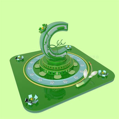 小清新3d素材 C字模型小清新原创设计 模板免费下载 C4d格式 4724像素 编号70924385 千图网