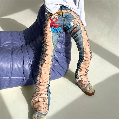 Straight Baggy Jeans Pattern Etsy