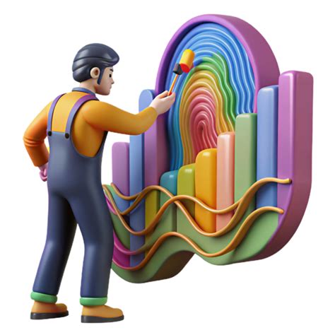 Extraordinary Contemporary Colorful Data Visualization Chart Design 3d