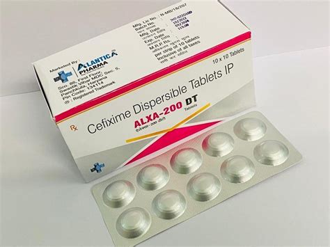 Alxa 200 Dt Cefixime 200 Mg Dispersible Tablets At Rs 1190 Box In Panchkula