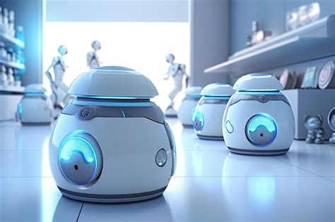 Premium Ai Image Smart Home Concept Home Robot Generative Ai