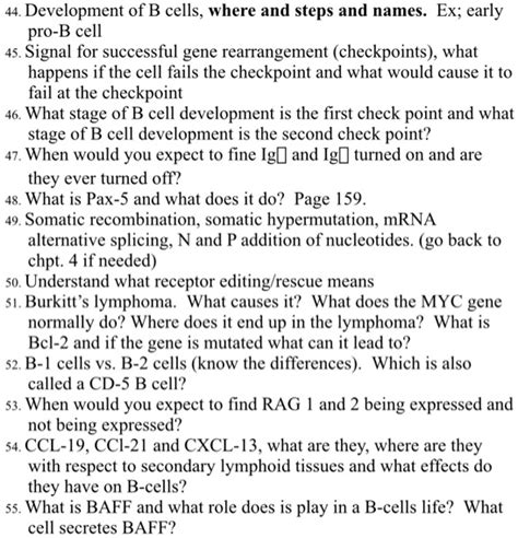 Development Of B Cells Where And Steps And Names Ex Early Pro B Cell Signal For Successful Gene