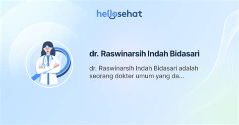 Dr Raswinarsih Indah Bidasari