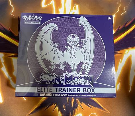 SEALED Sun Moon Base Elite Trainer Box ETB Lunala Art Pokemon TCG