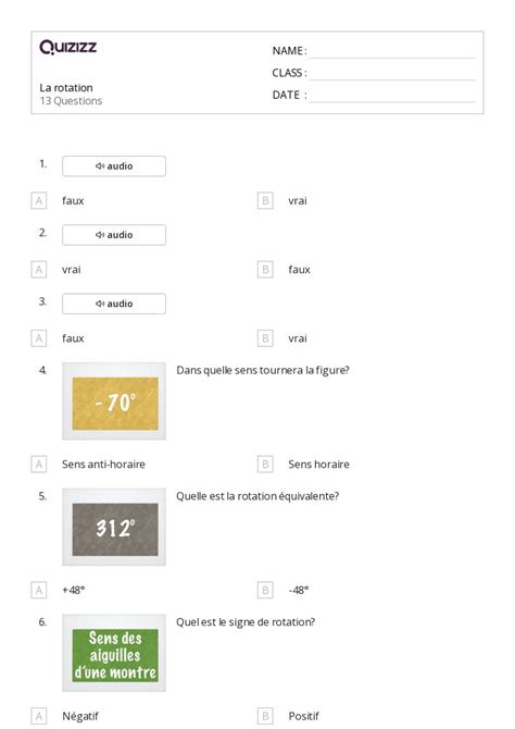 50 Rotations Worksheets For 1st Class On Quizizz Free And Printable