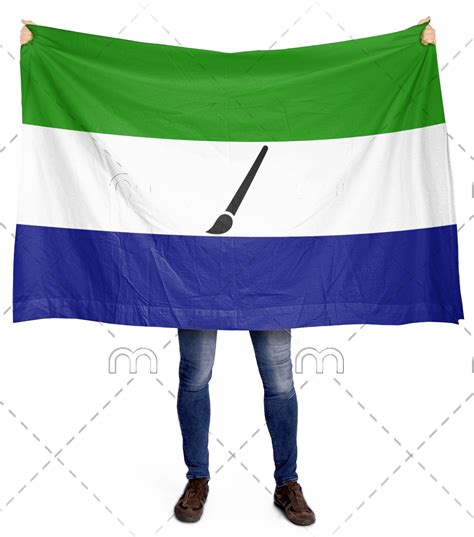 Guy Holding Tck Flag Blank Template Imgflip
