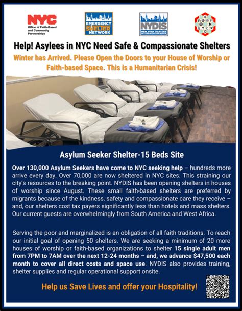 Asylum Seeker Shelter Services New York Disaster Interfaith Services