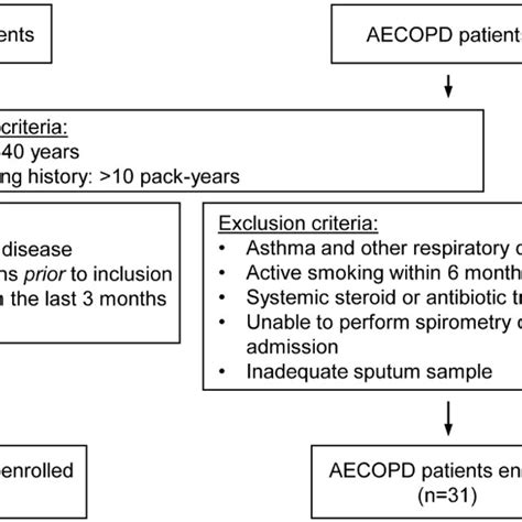 Flow Chart Showing The Study Profile Copd Chronic Obstructive