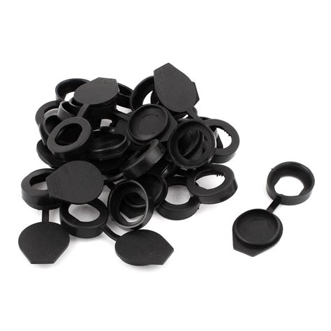 20 Pcs Black Rubber Key Panel Cam Lock Dust Waterproof Cover