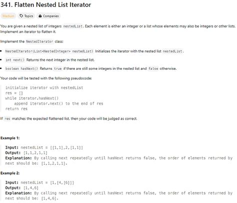 99클럽 코테 스터디 14일차 Til 스택큐 Leetcode 341 Flatten Nested List Iterator 블로그 언제 꾸미지