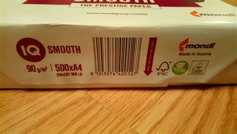 Бумага IQ Smooth А4, 90г, м2, 500л. 170%CIE — купить в интернет ...