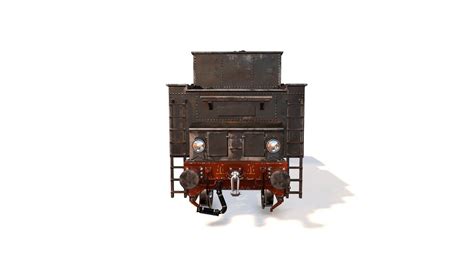 3d Model Steam Locomotive Drg Class24 Steam Engine Vr Ar Low
