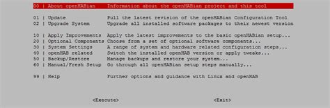 Openhab Updates Configmenü Neuros Projekte