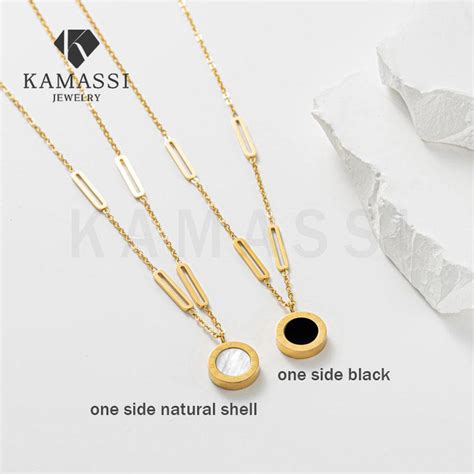 Kamassi Stainless Steel Fashion Necklace For Women Hypoallergenic