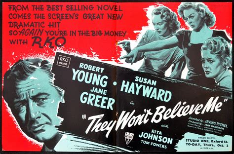 They Wont Believe Me Rare Film Posters