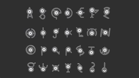 3d File Unown Complete Set Pokémon 🐉 ・3d Printable Model To Download