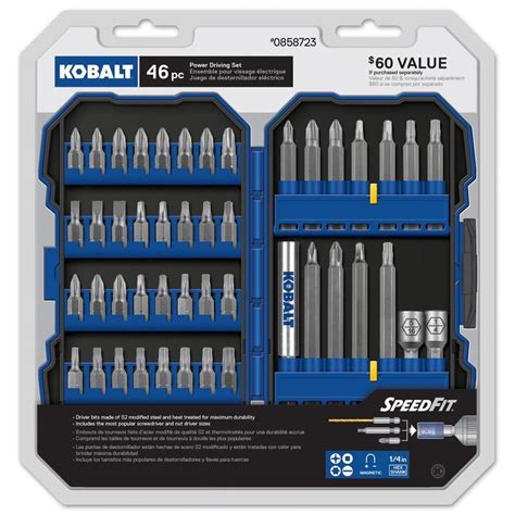 Kobalt Multi Piece Screwdriver Bit Set Tools Impact Drill Drive Bits