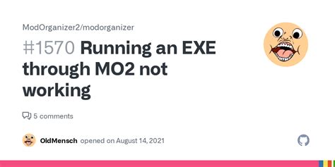 Running An Exe Through Mo2 Not Working · Issue 1570 · Modorganizer2