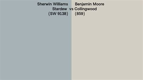 Sherwin Williams Stardew Sw 9138 Vs Benjamin Moore Collingwood 859
