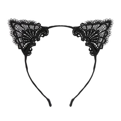 Accessories Sexy Black Lace Cat Ears Headband Poshmark