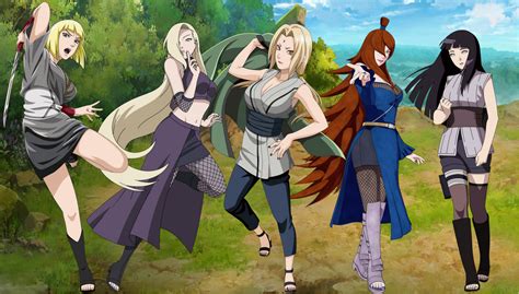 Samui Ino Tsunade Mei And Hinata By Karthik1120 On Deviantart