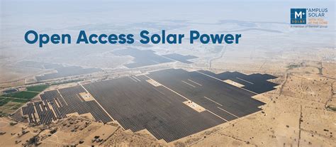 open access solar power working advantages charges in india
