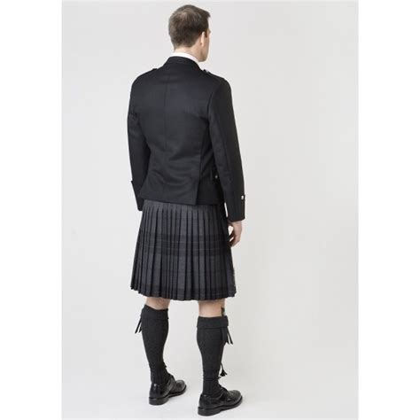 Black Argyle Kilt Outfit Package Deluxe Highlander Kilt