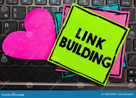 Text Sign Showing Link Building Conceptual Photo SEO Term Exchange